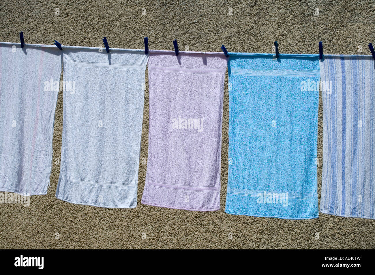 Washing on Clothes Line Palermo Sicily Italy Stock Photo - Alamy