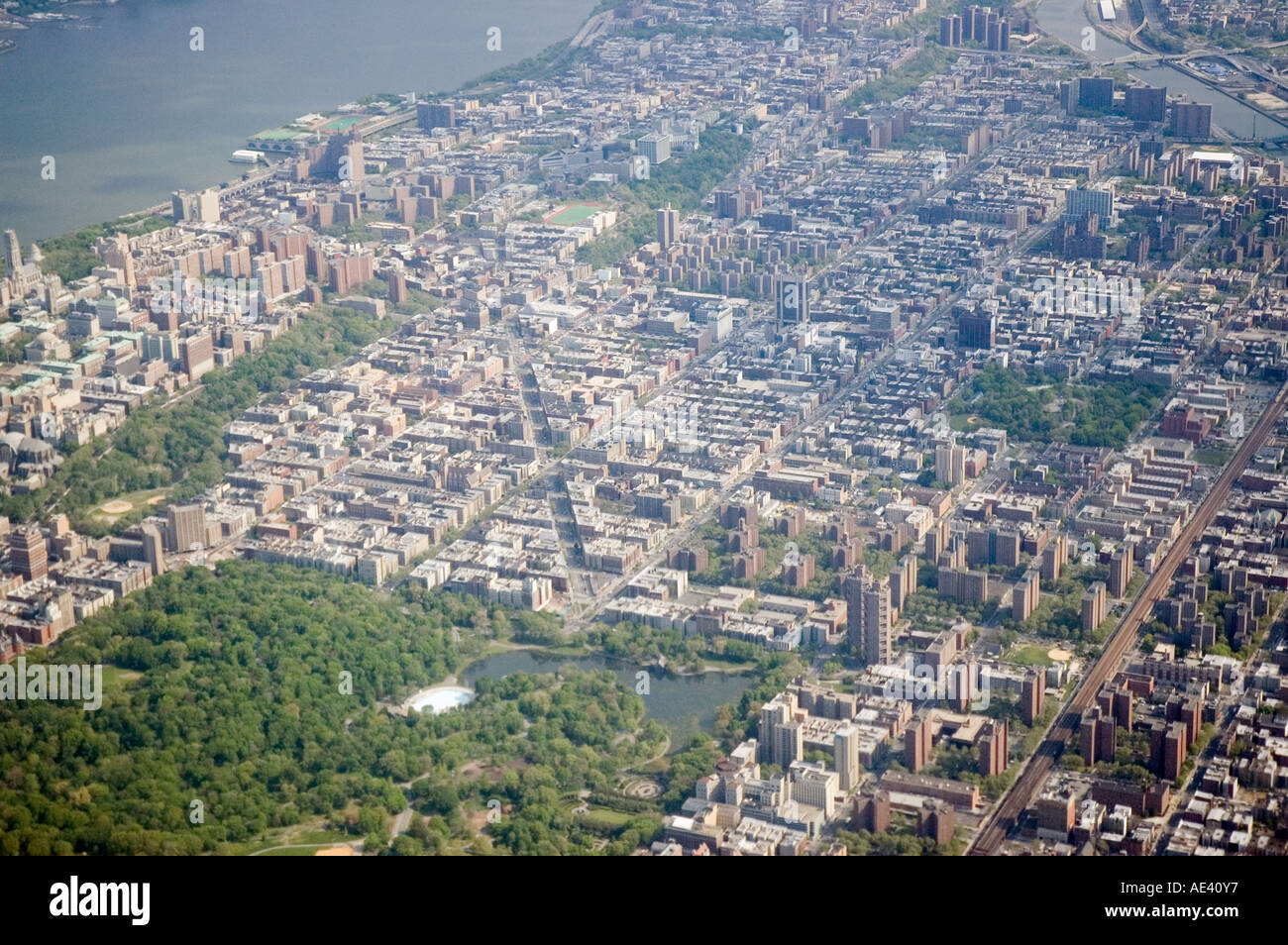 Ariel view of new york city hi-res stock photography and images - Alamy