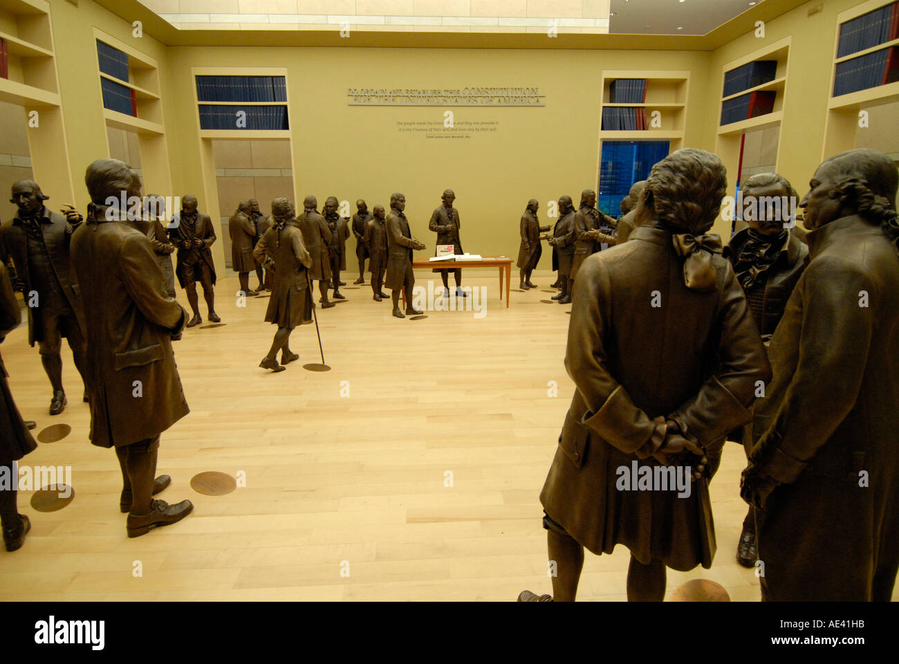 National Constitution Center signers of the Constitution sculptures ...
