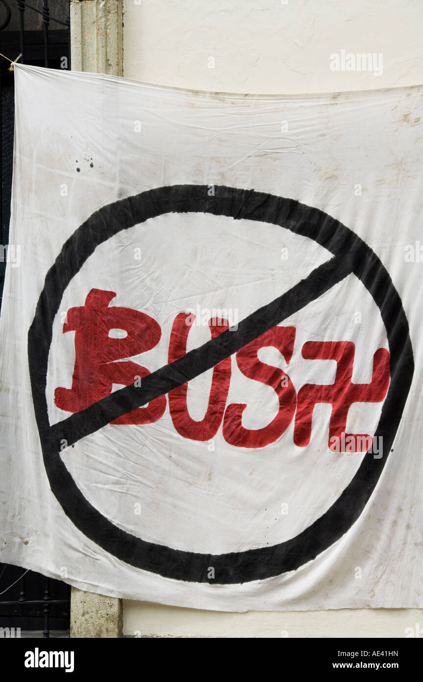 Anti bush sign hi-res stock photography and images - Alamy