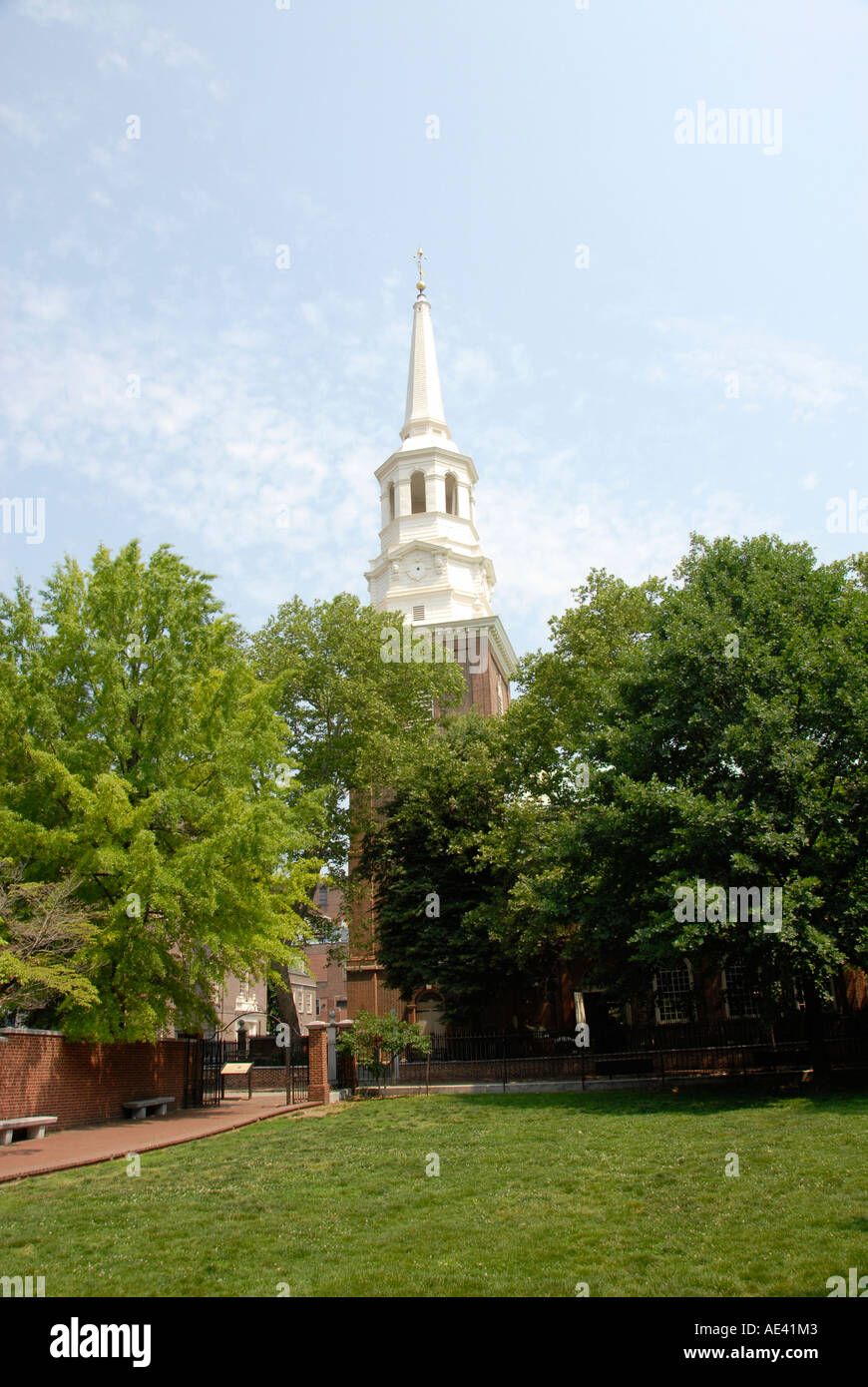 Historic Christ Church Philadelphia Pennsylvania PA USA Stock Photo - Alamy