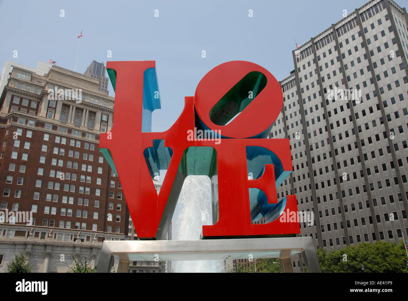 LOVE statue at JFK Plaza Philadelphia Pennsylvania PA USA Stock Photo ...