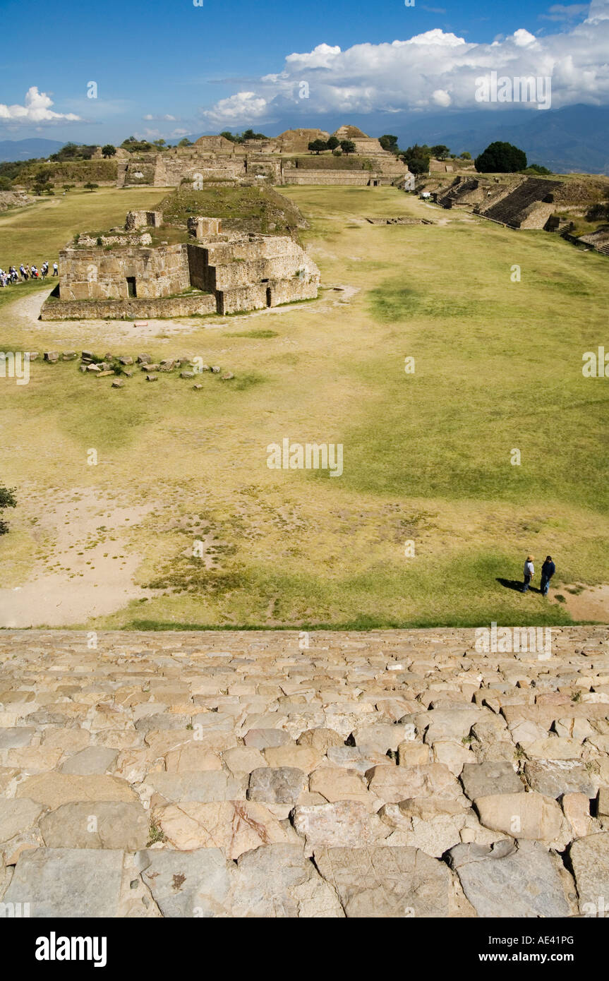 Looking north across the ancient Zapotec city of Monte Alban, UNESCO ...