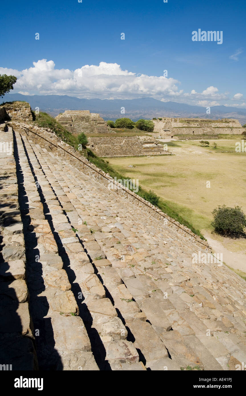 Looking west across the ancient Zapotec city of Monte Alban, UNESCO ...