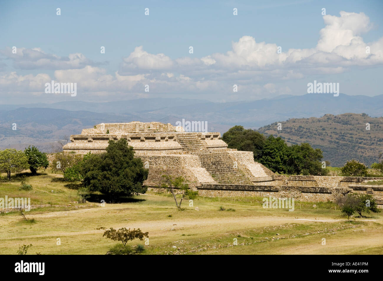 Looking north across the ancient Zapotec city of Monte Alban, UNESCO ...
