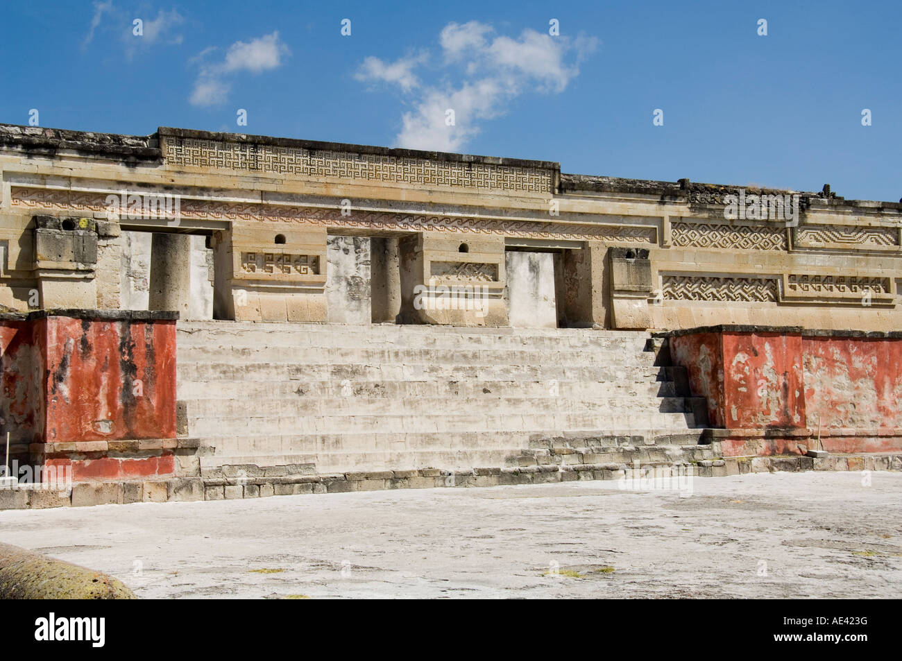 Palace of the Columns, Mitla, ancient Mixtec site, Oaxaca, Mexico Stock ...