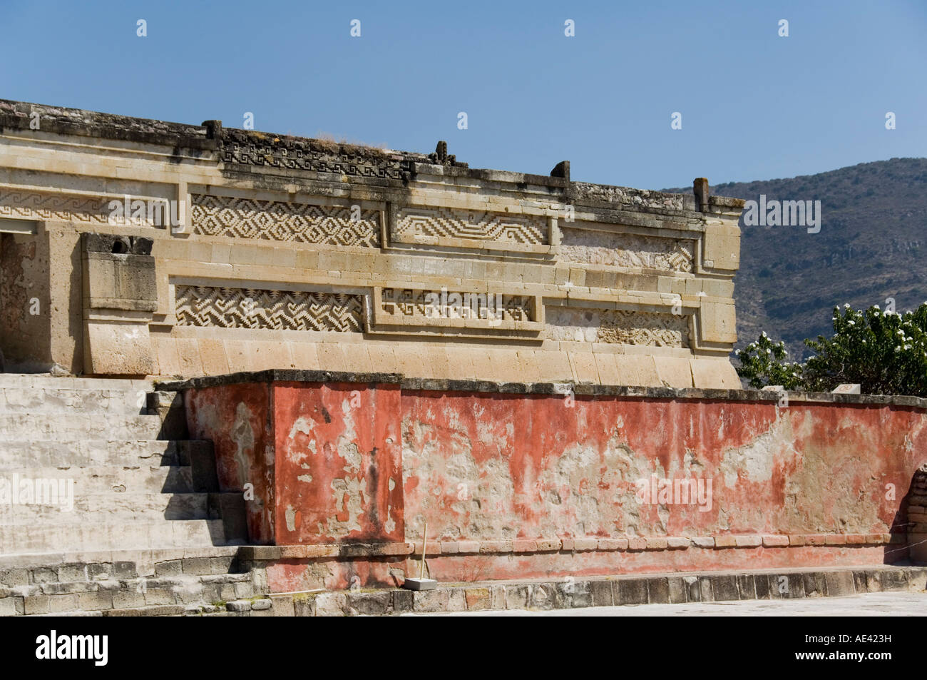 Palace of the Columns, Mitla, ancient Mixtec site, Oaxaca, Mexico Stock ...