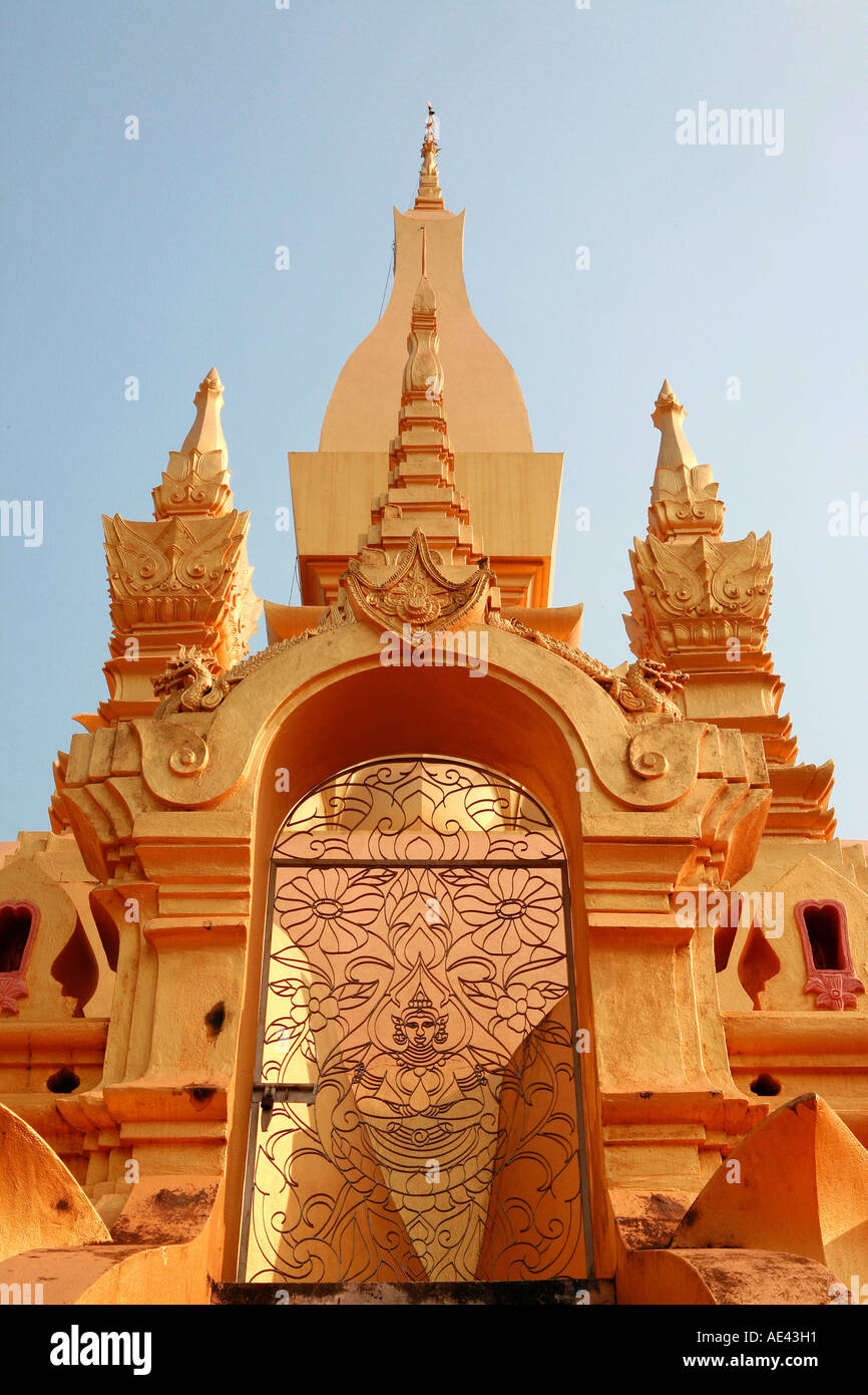 Gateway at Pha That Luang, Vientiane, Laos Stock Photo - Alamy