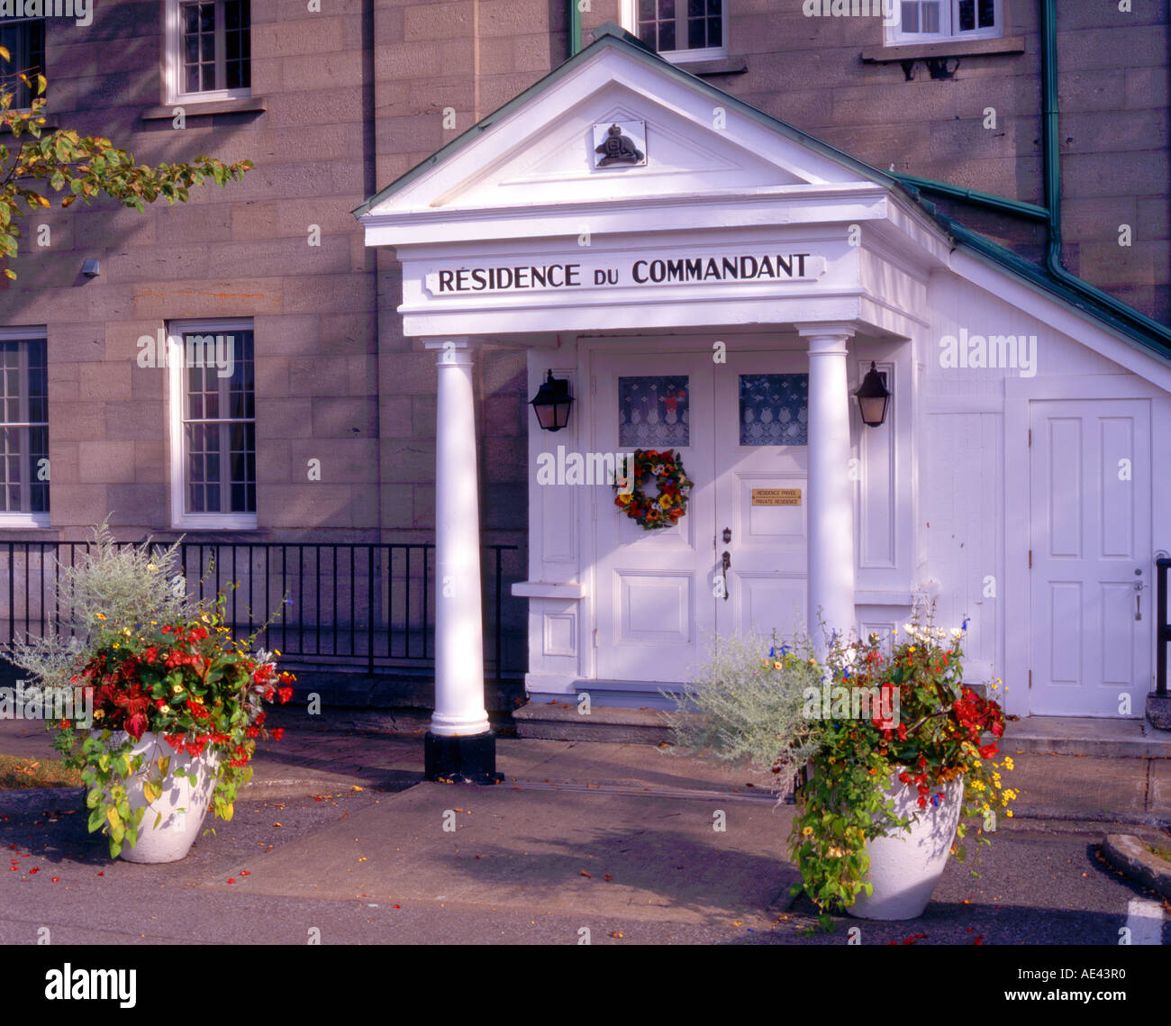 Residence du Commandant inside The Citadel – Quebec City Stock Photo ...