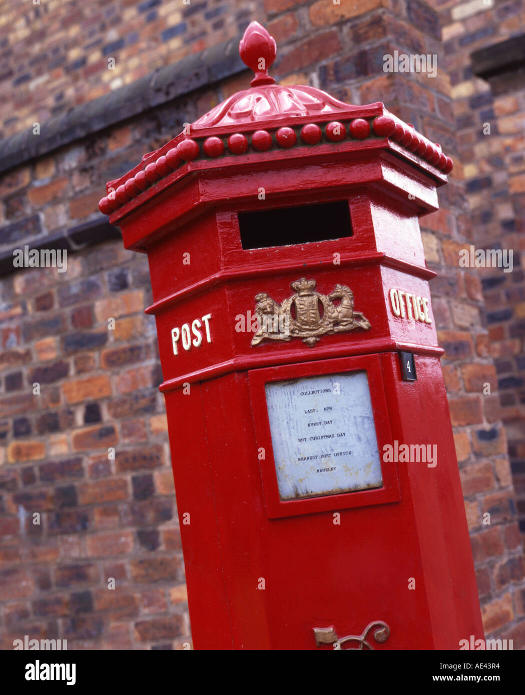 Old Hexagonal Post Box Stock Photo - Alamy