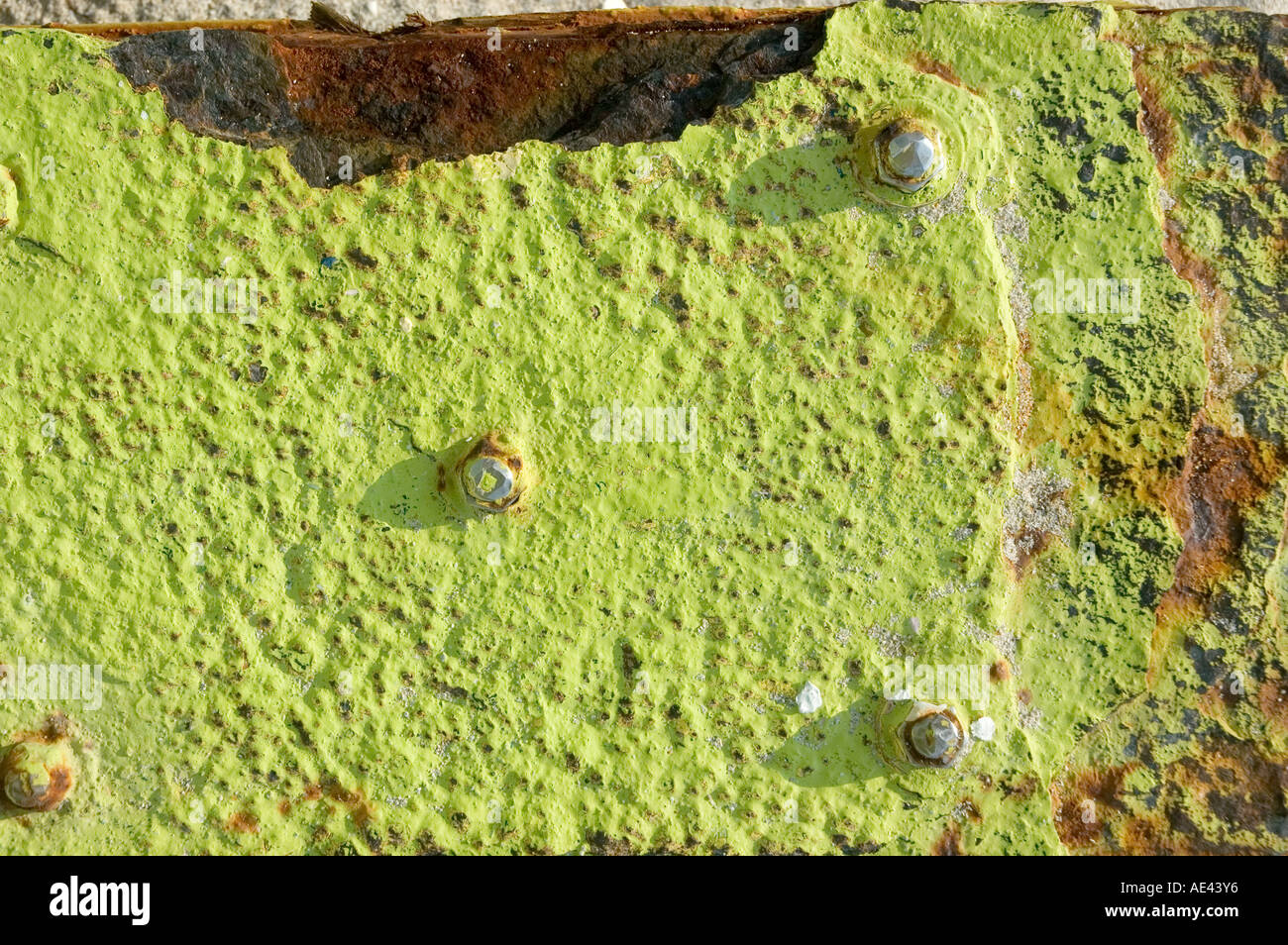 old painted metal on a beach Stock Photo - Alamy