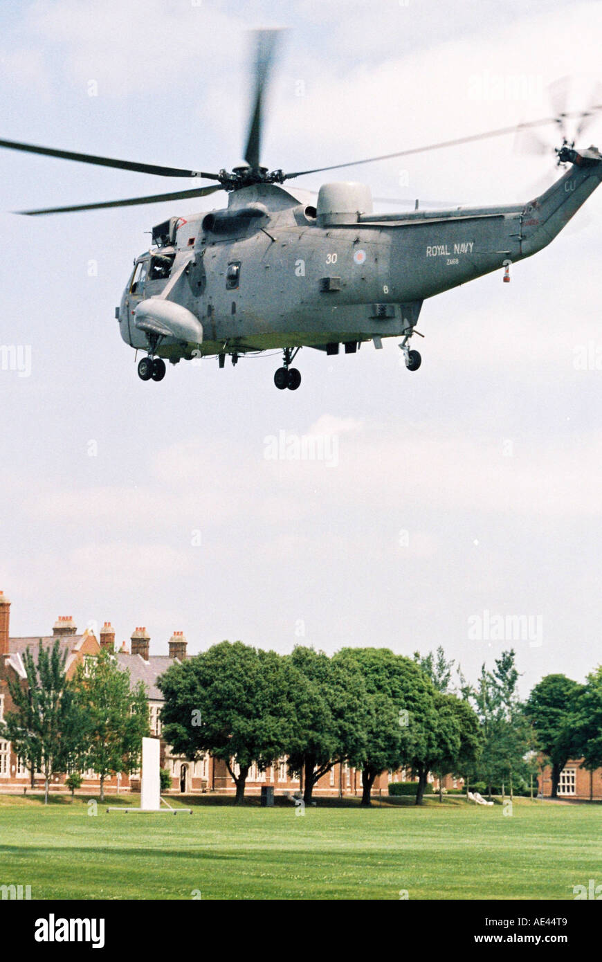 Royal Navy sea-king helicopter in flight Stock Photo - Alamy