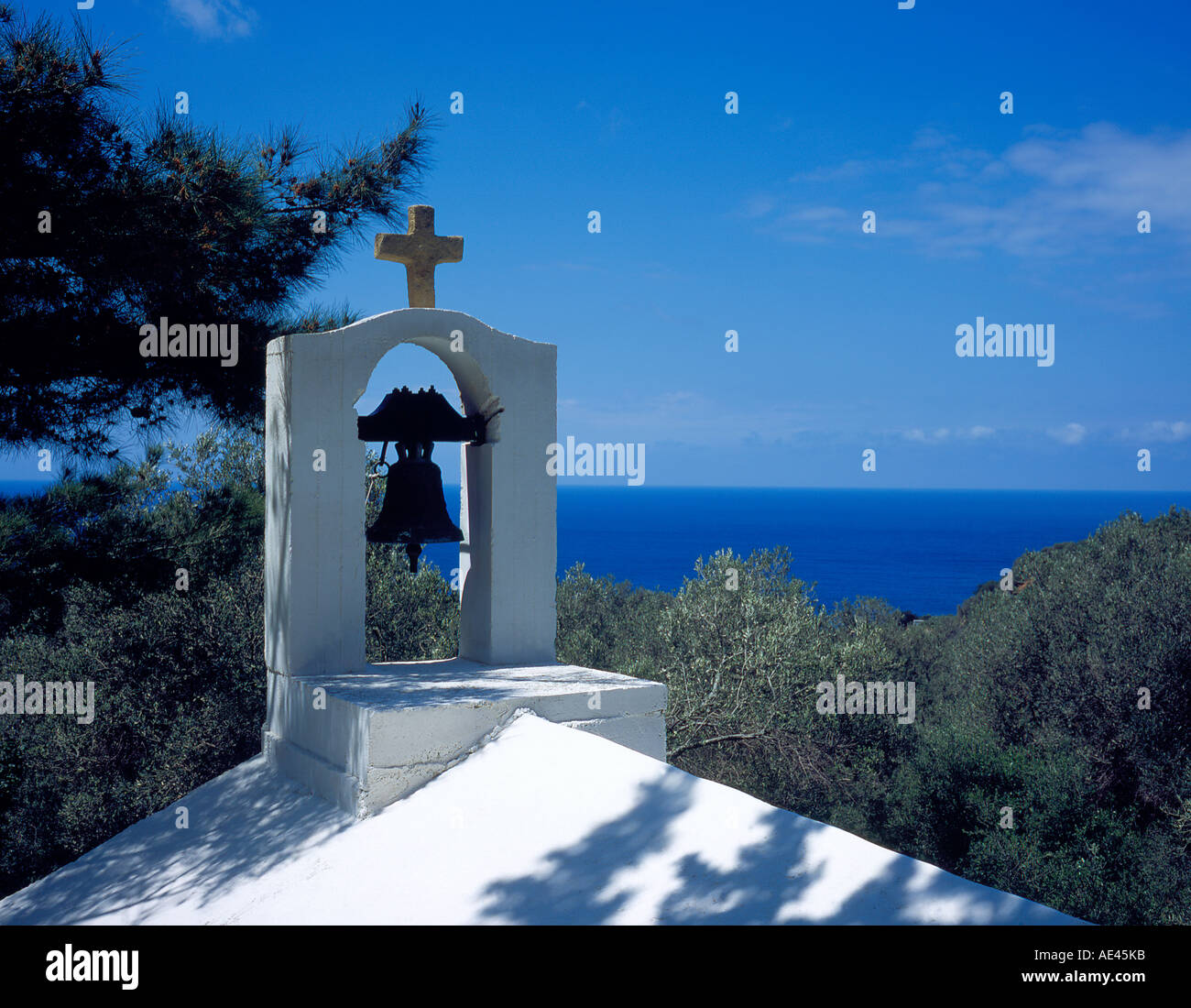 chapel near Sfinari Crete Greece Europe. Photo by Willy Matheisl Stock ...