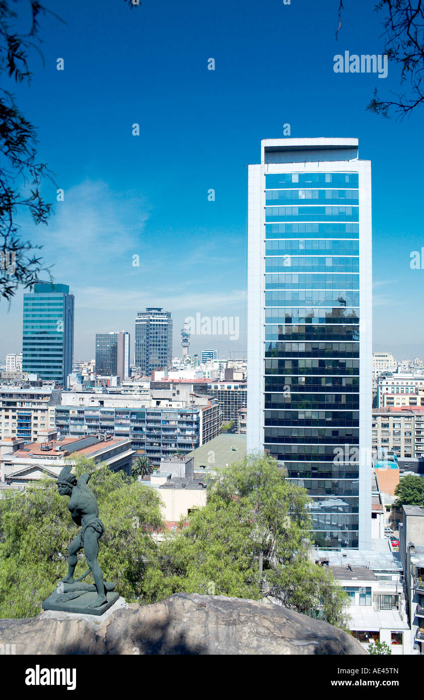 Santiago downtown buildings, Santiago de Chile, Chile Stock Photo - Alamy