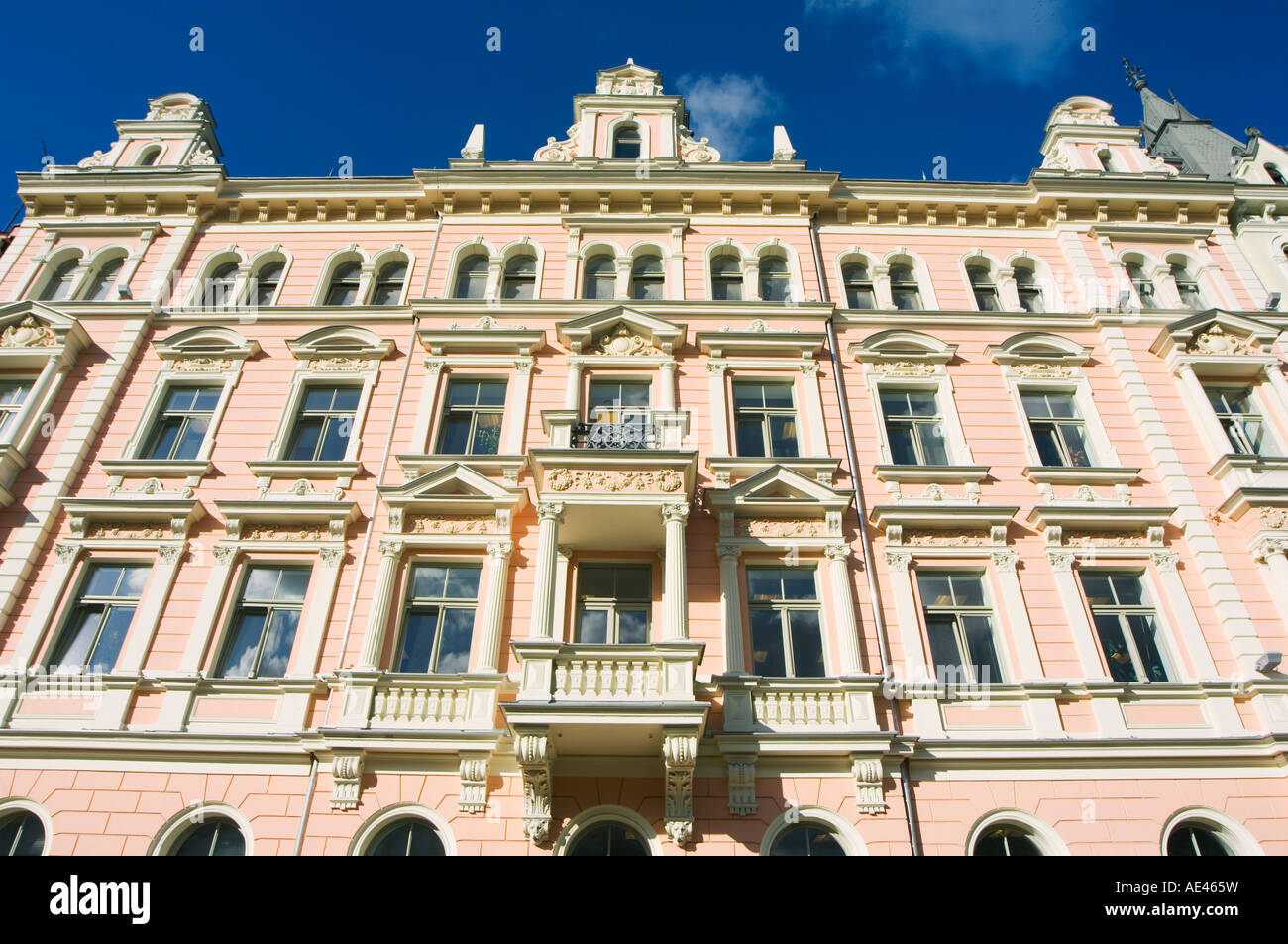 Jugenstils art nouveau architecture on Elizabeth Street, Riga, Latvia ...