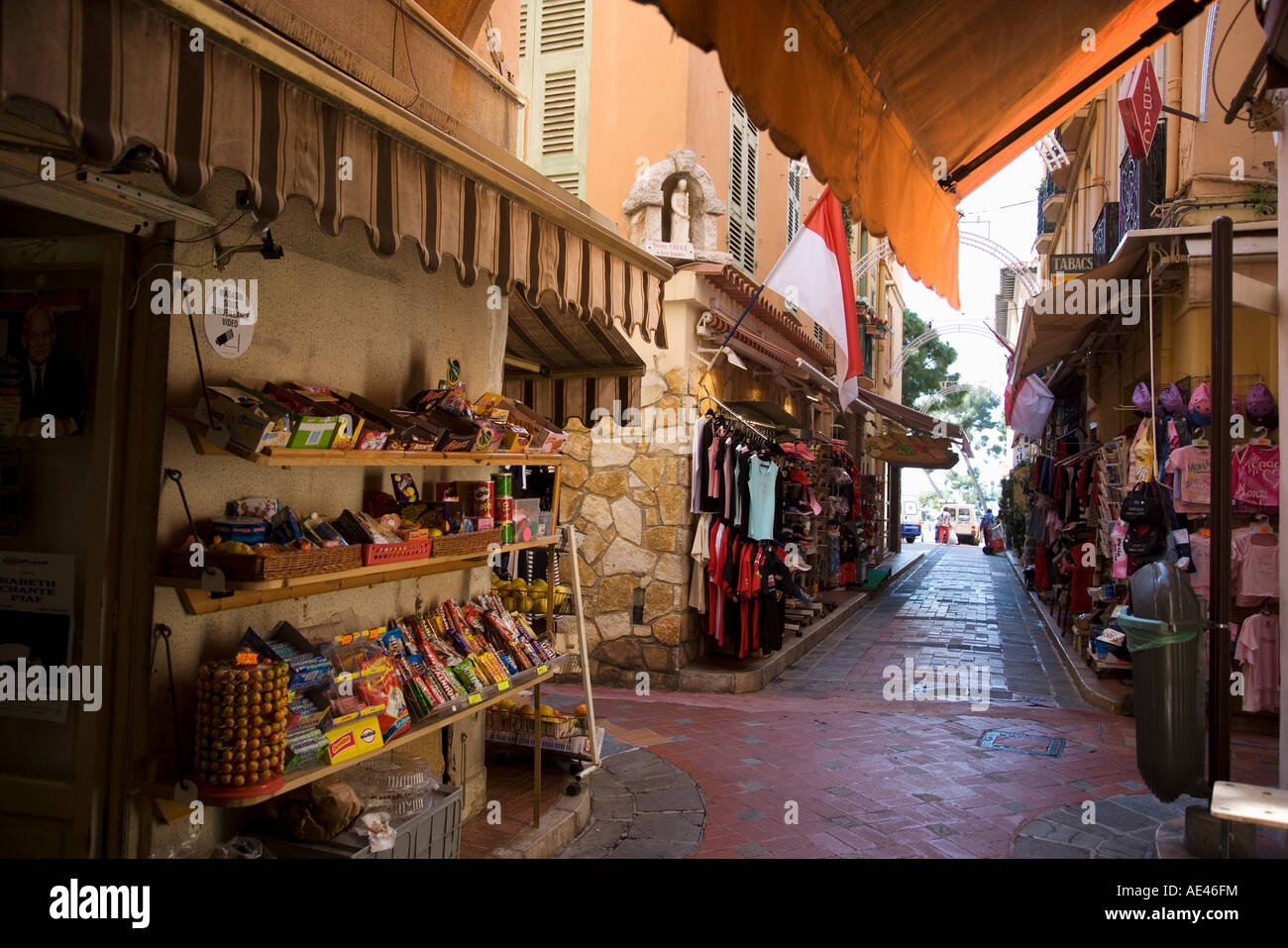Street in the old town, Monaco, Cote d'Azur, Europe Stock Photo - Alamy