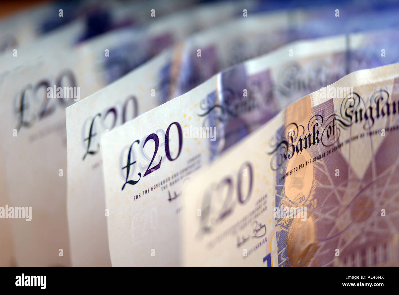 £20 Bank notes Stock Photo - Alamy