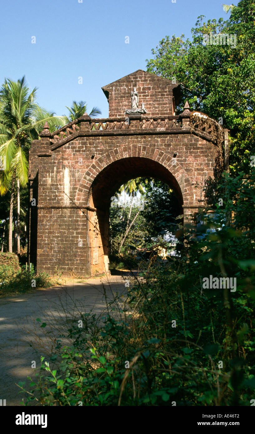 India Old Goa colonial era Viceroys Arch Stock Photo - Alamy