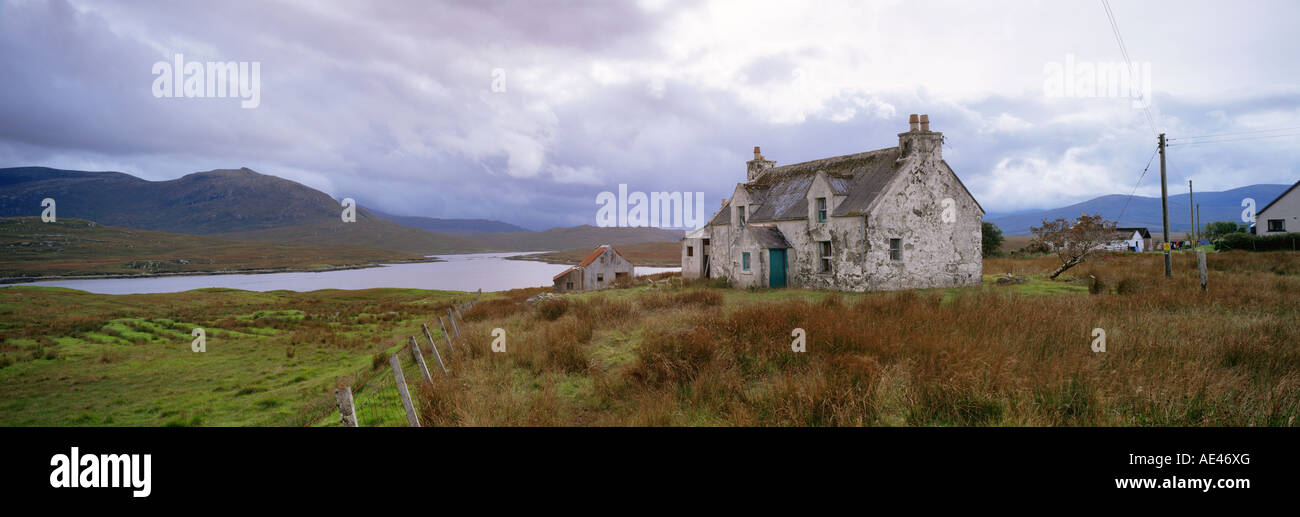 Deserted croft, Isle of Lewis, Outer Hebrides, Scotland, United Kingdom ...