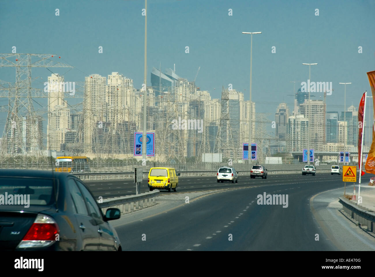 Urban roads, Dubai, United Arab Emirates Stock Photo - Alamy