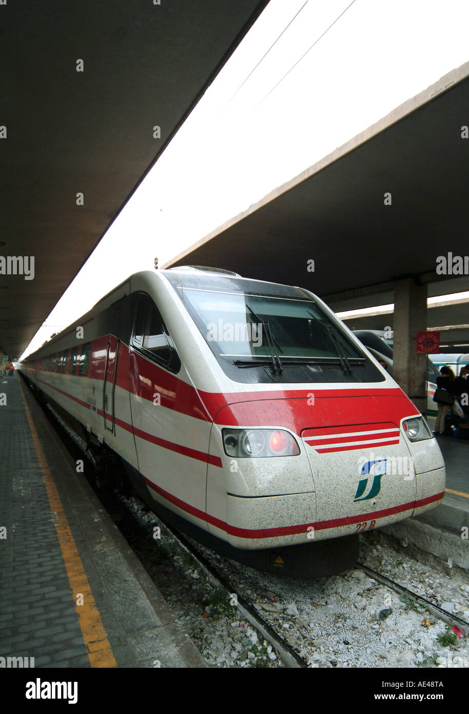 ETR 460 Pendolino Eurostar service train at Florence SMN railway ...