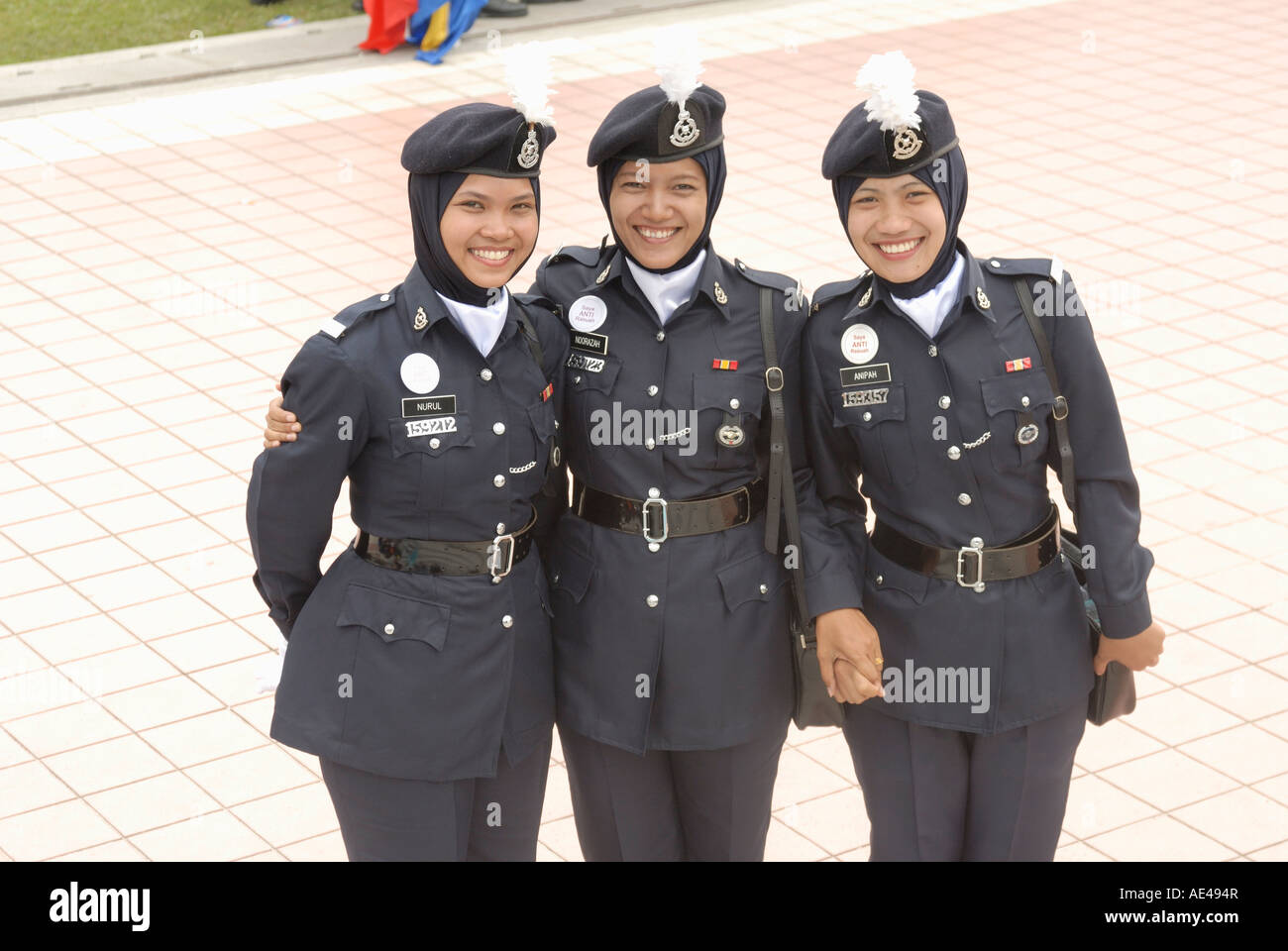 Female police force members at celebrations of Kuala Lumpur City Day ...