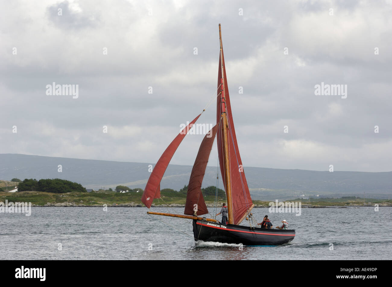 Galway hookers at Roundstone Regatta, Connemara, County Galway ...
