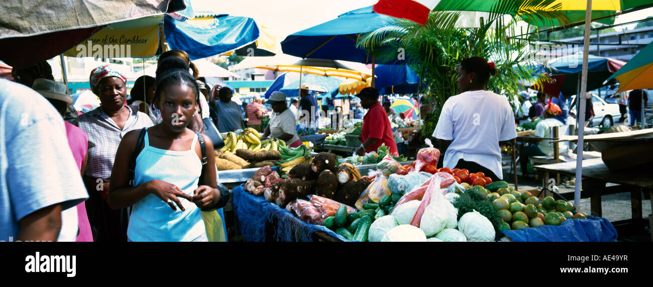 Castries market st. lucia hi-res stock photography and images - Alamy