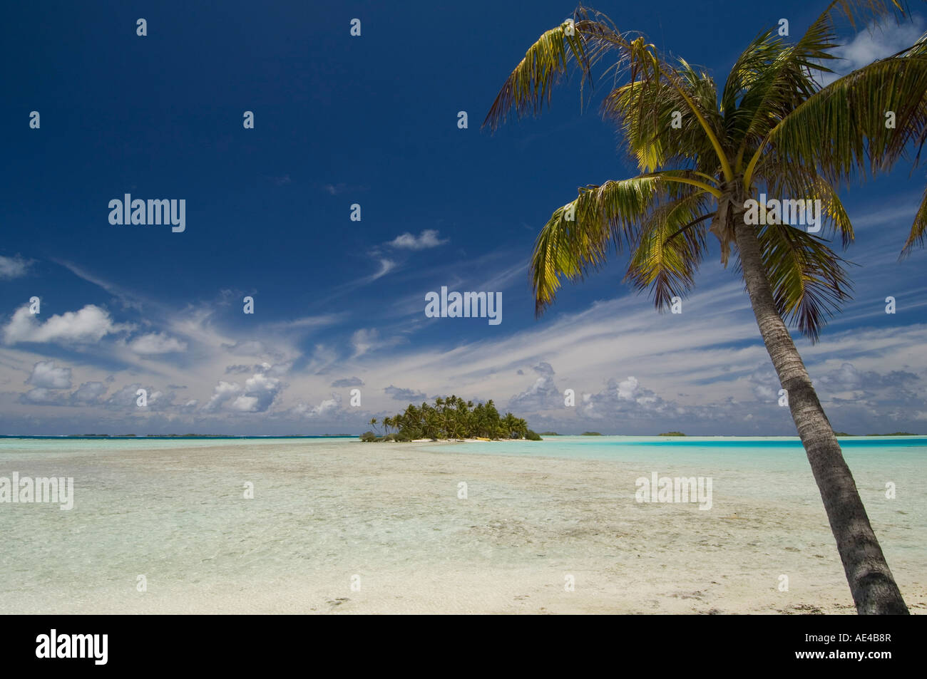 Blue Lagoon, Rangiroa, Tuamotu Archipelago, French Polynesia, Pacific ...