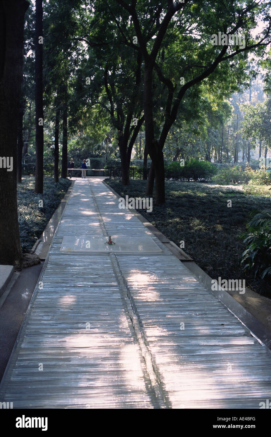 Crystal glass walkway marking spot of Indira Gandhi's assassination ...