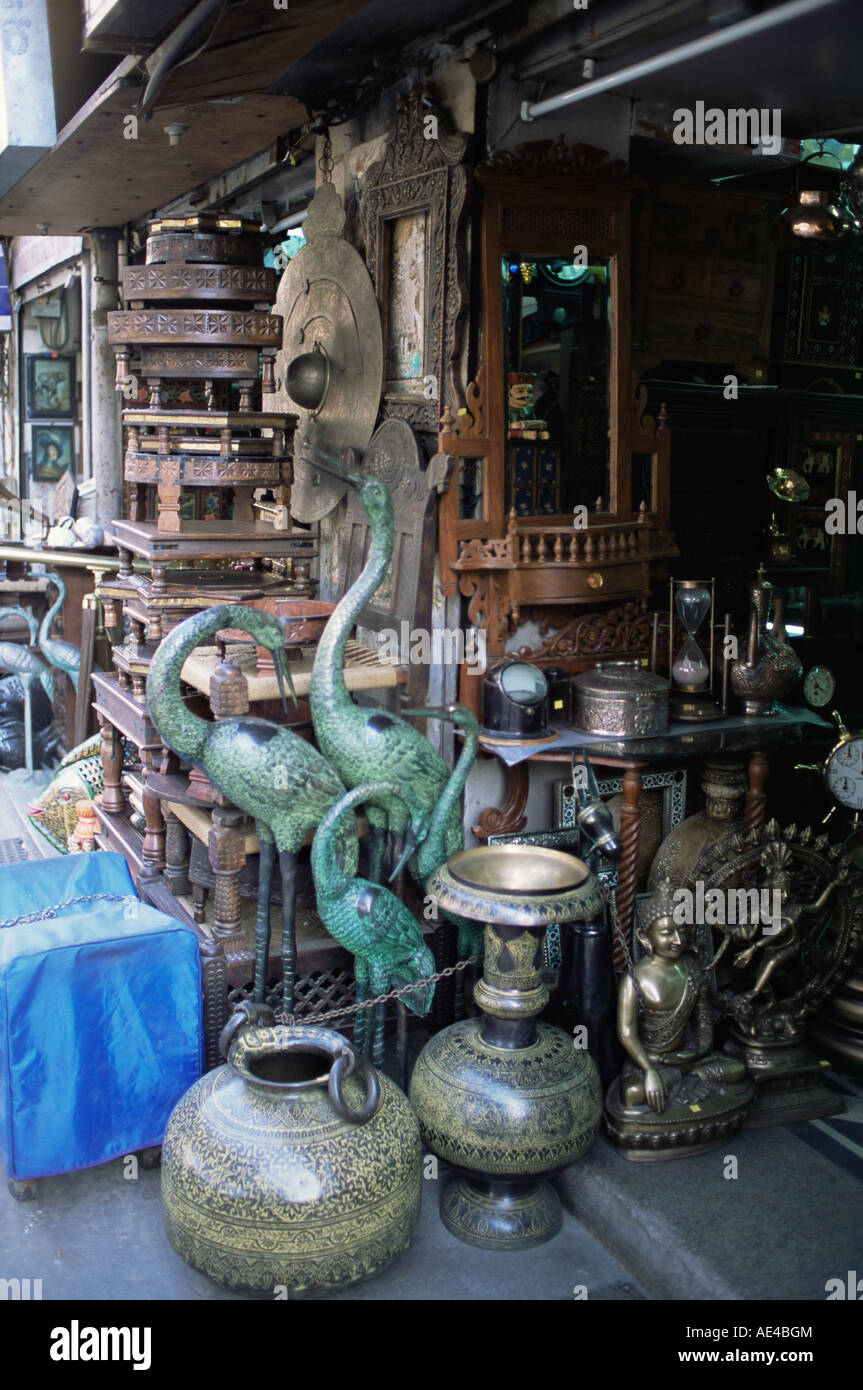 Antique shops, Delhi, India, Asia Stock Photo - Alamy