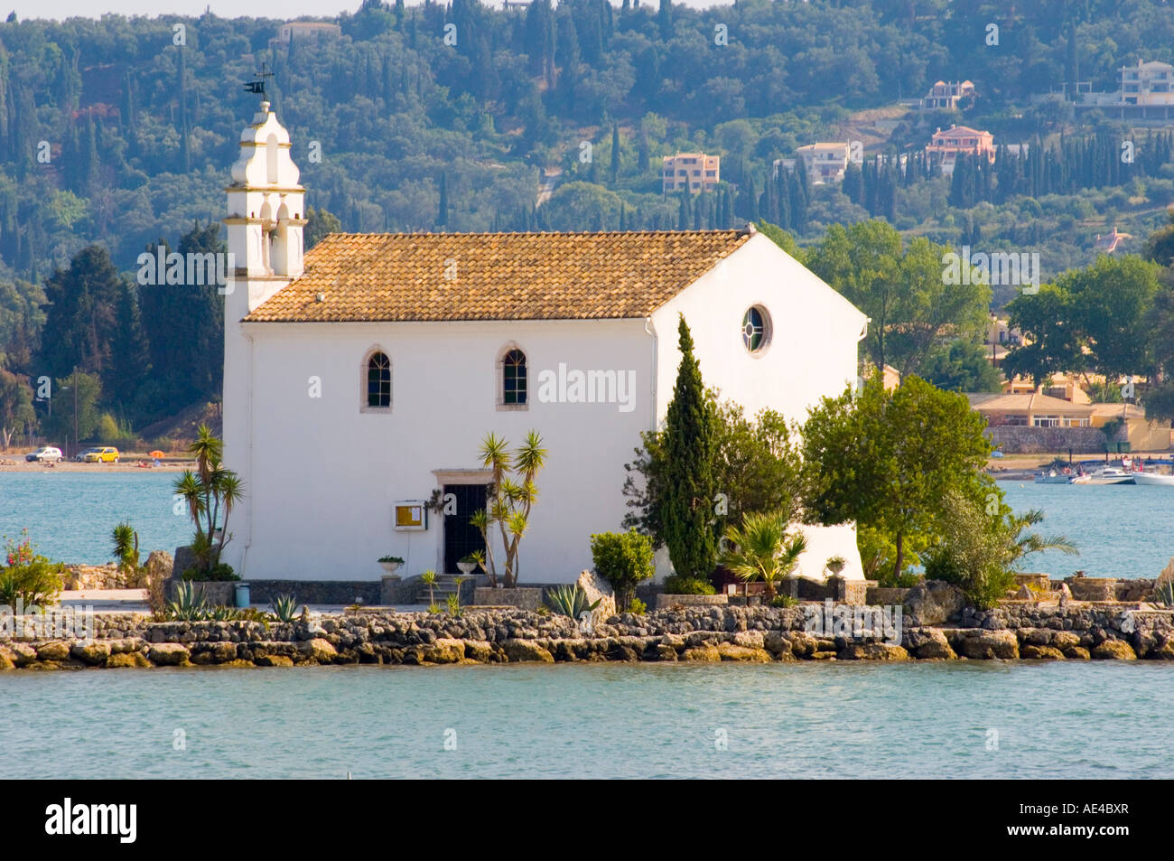 The Church of Ypapanti, Gouvia Bay, Corfu, Ionian Islands, Greek ...