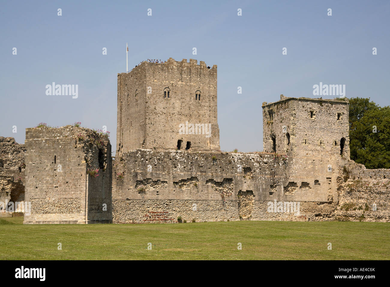 Portchester Castle Hampshire England High Resolution Stock Photography ...