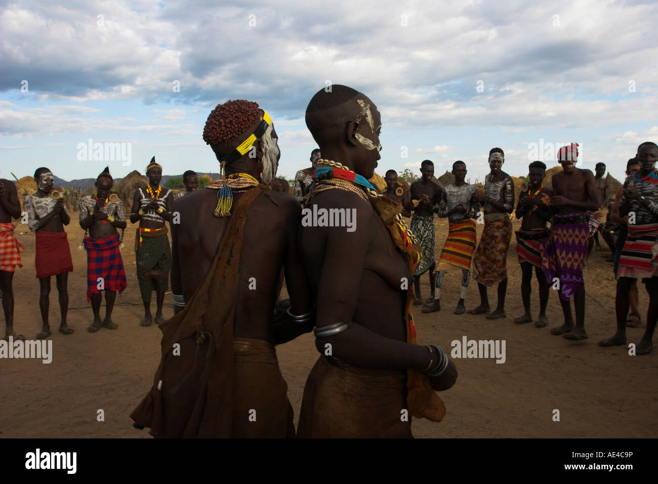 Karo people with body painting, made from mixing animal pigments with ...