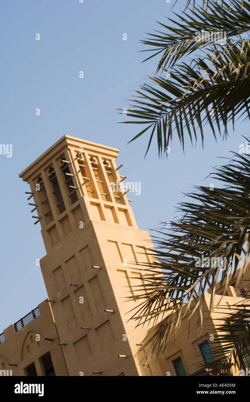 Wind towers, Dubai, United Arab Emirates, Middle East Stock Photo - Alamy