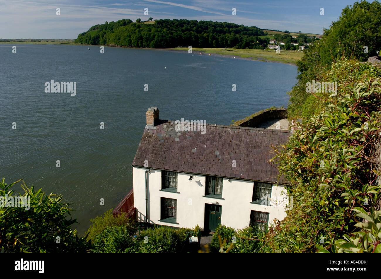 The Dylan Thomas's Georgian Boat House at Laugharne, Carmarthenshire ...