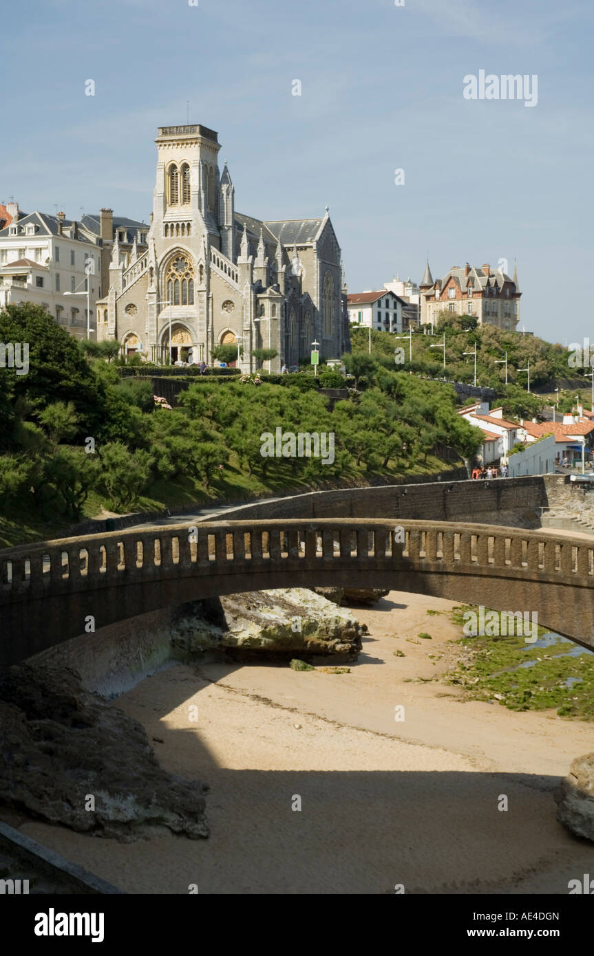 Church, Biarritz, Basque country, Pyrenees-Atlantiques, Aquitaine ...