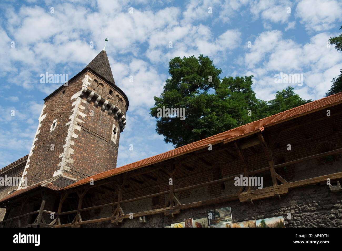 The old city walls, Krakow (Cracow), UNESCO World Heritage Site, Poland ...