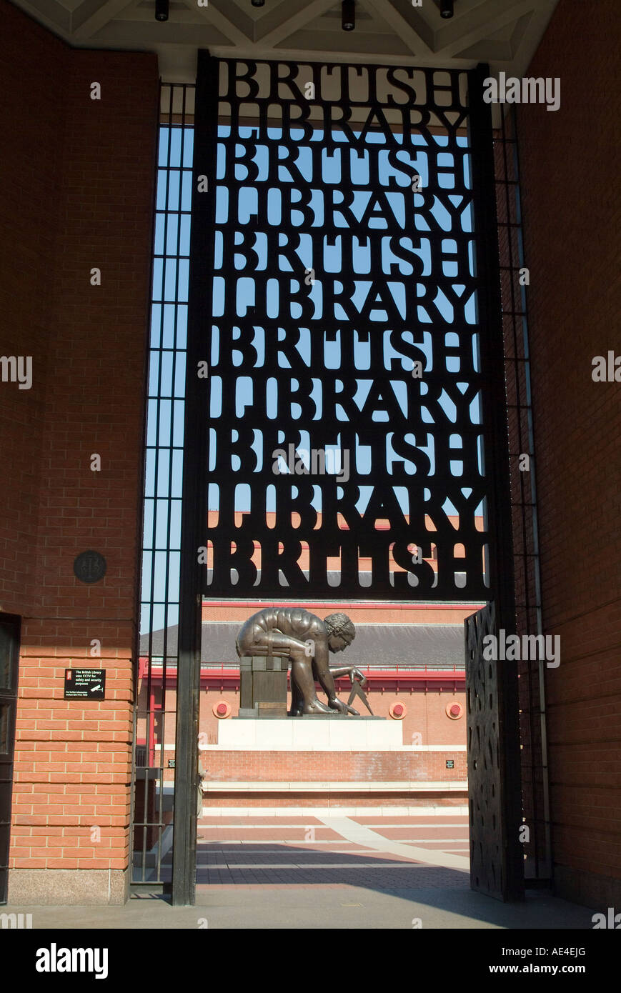 Entranceway the British Library, London, England, United Kingdom ...