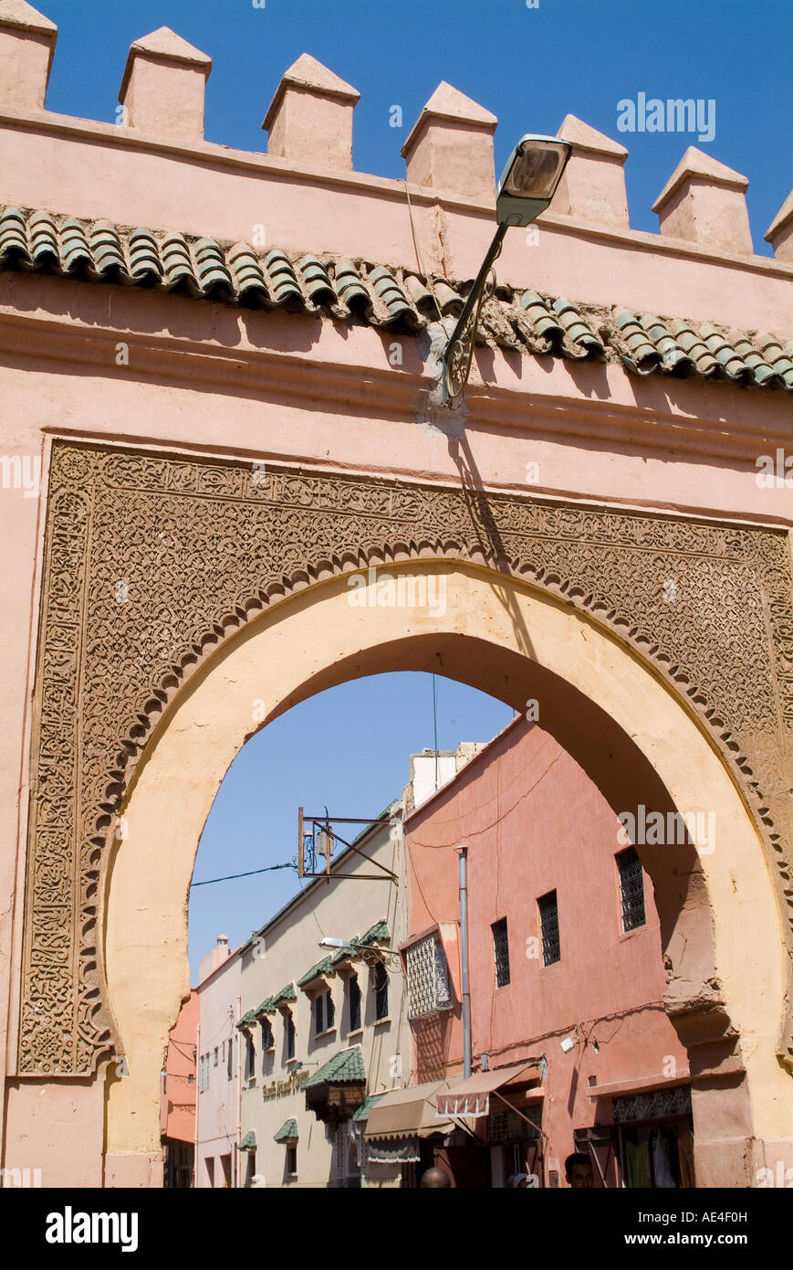 City gate near Kasbah, Marrakech, Morocco, North Africa, Africa Stock ...