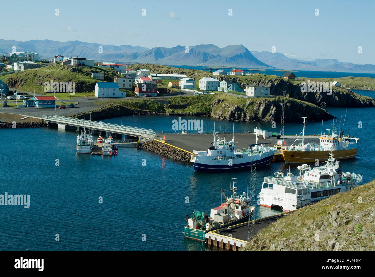 Harbour, Stykkisholmur, Iceland, Polar Regions Stock Photo - Alamy