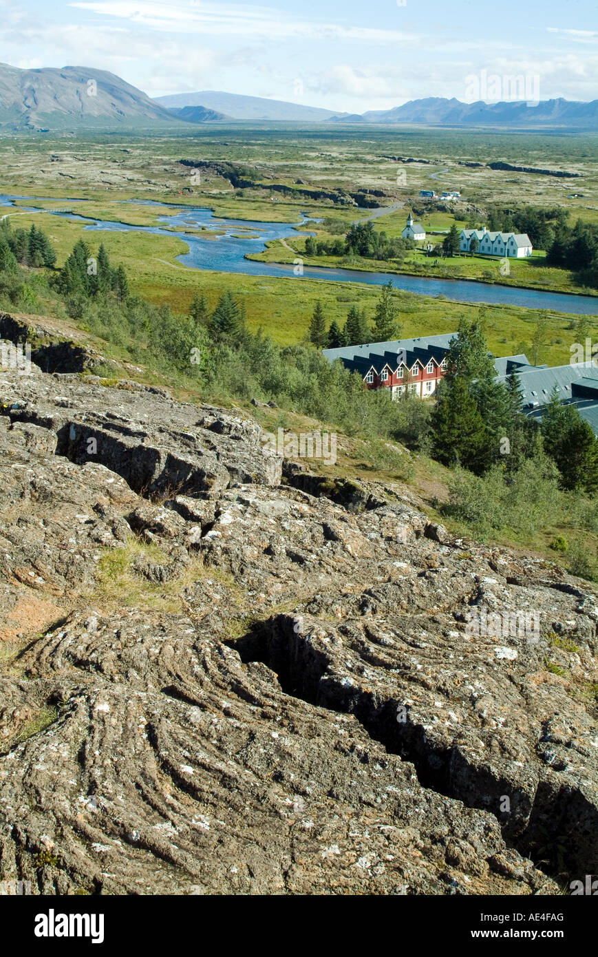 Thingvellir, site of original 10th century Althingi and geographical ...