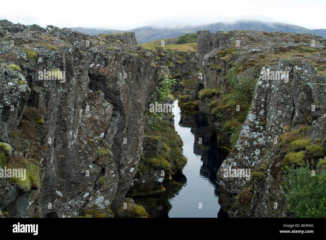Thingvellir, site of original 10th century Althingi (Parliament) and ...