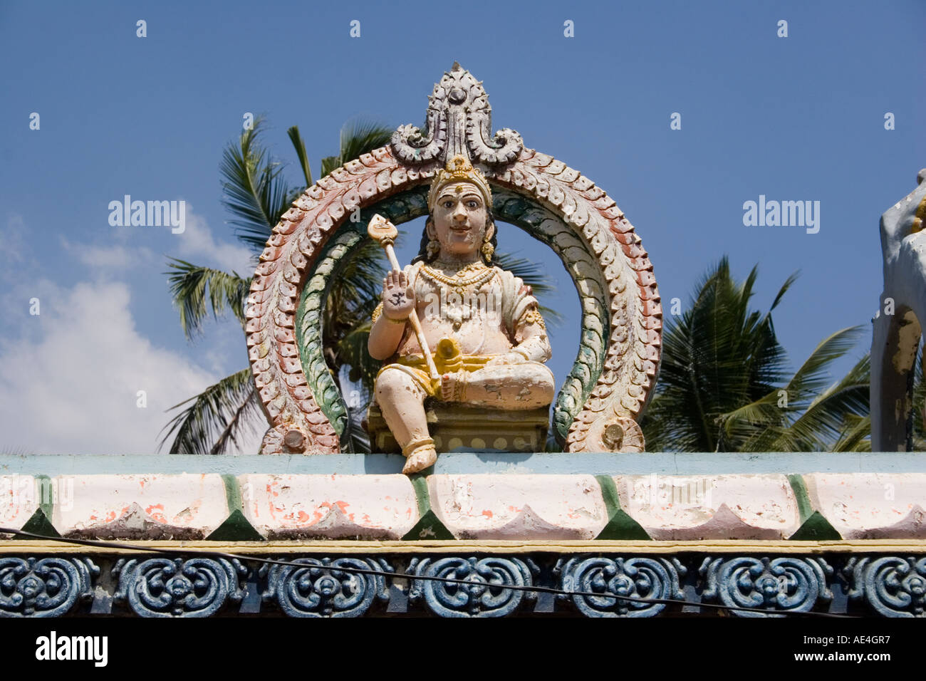 Hindu Temple at Kovalam beach Kerala India Stock Photo - Alamy