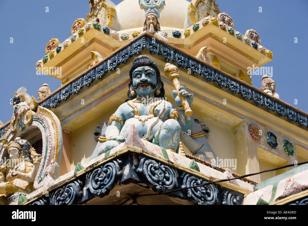 Hindu Temple at Kovalam beach Kerala India Stock Photo - Alamy