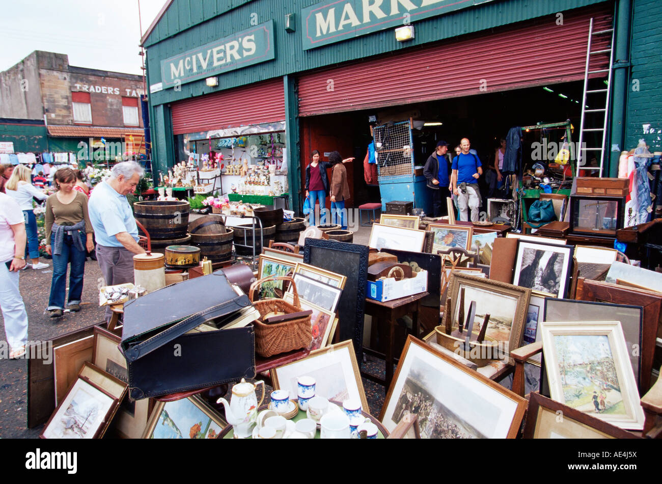 Barras Flea Market on Saturdays, Glasgow, Scotland, United Kingdom ...