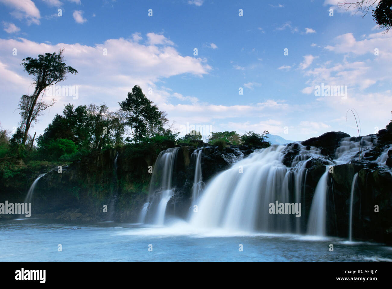 Waterfall, Bolaven Plateau, Laos, Indochina, Southeast Asia, Asia Stock ...