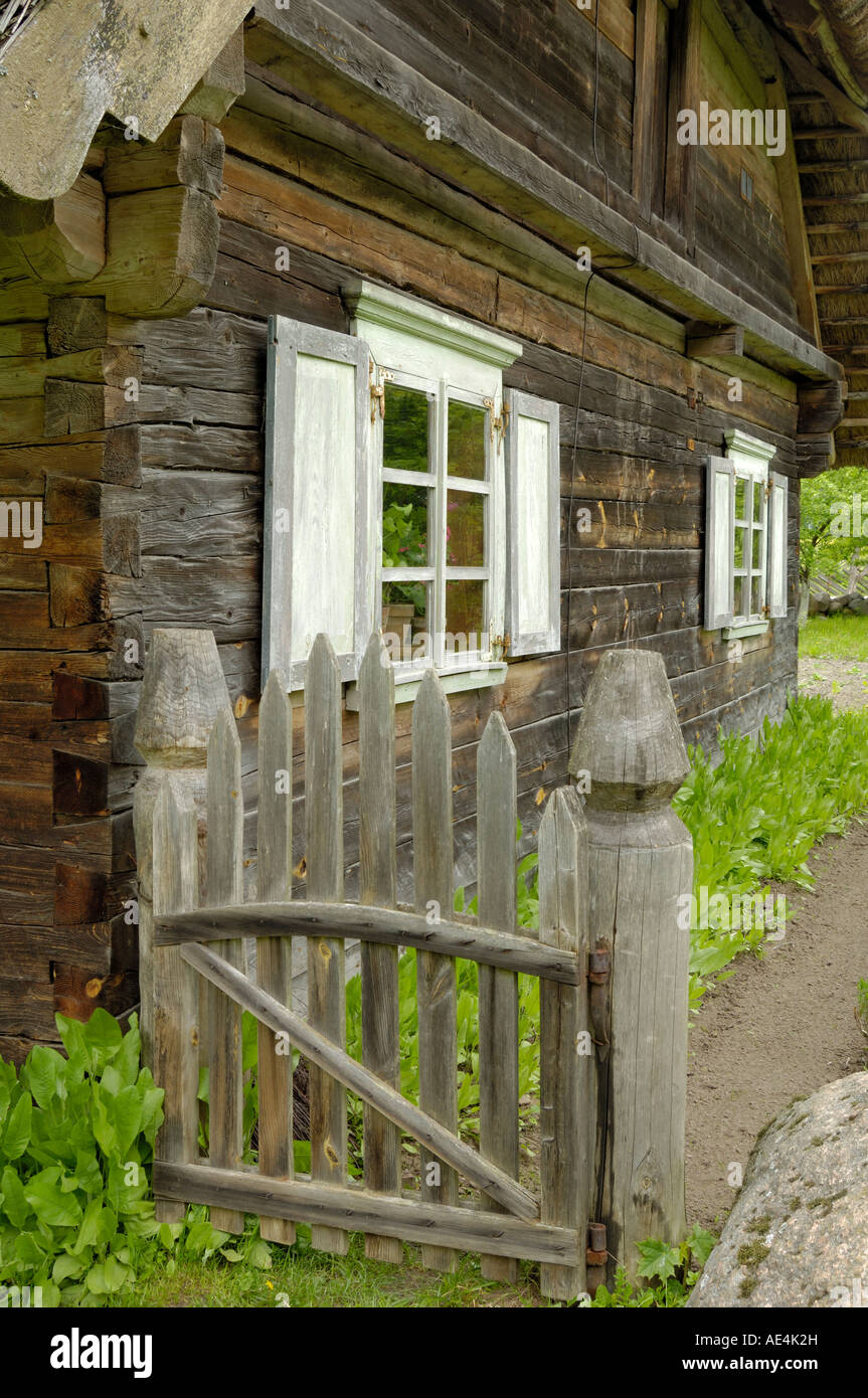 Traditional Lithuanian house from Zemaitija region, Lithuanian Open Air ...