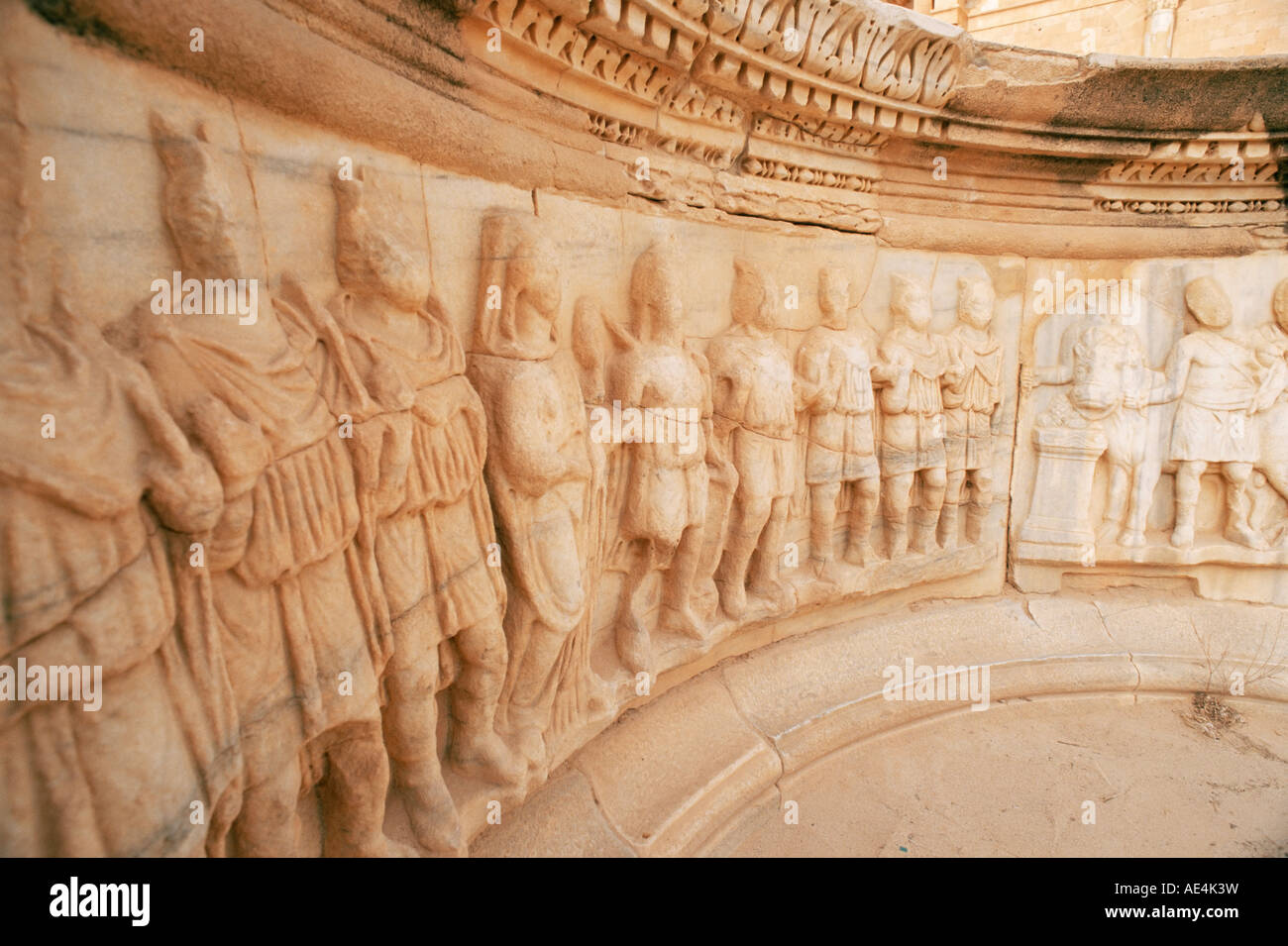 High reliefs, The Theatre, Sabrata (Sabratha), UNESCO World Heritage ...