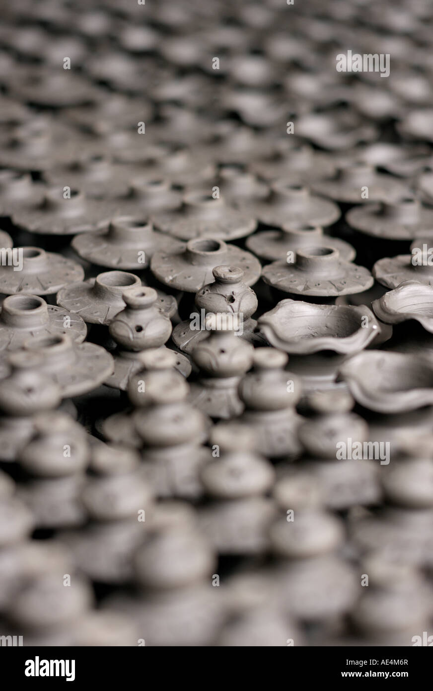 Pots fresh from pottery Stock Photo - Alamy